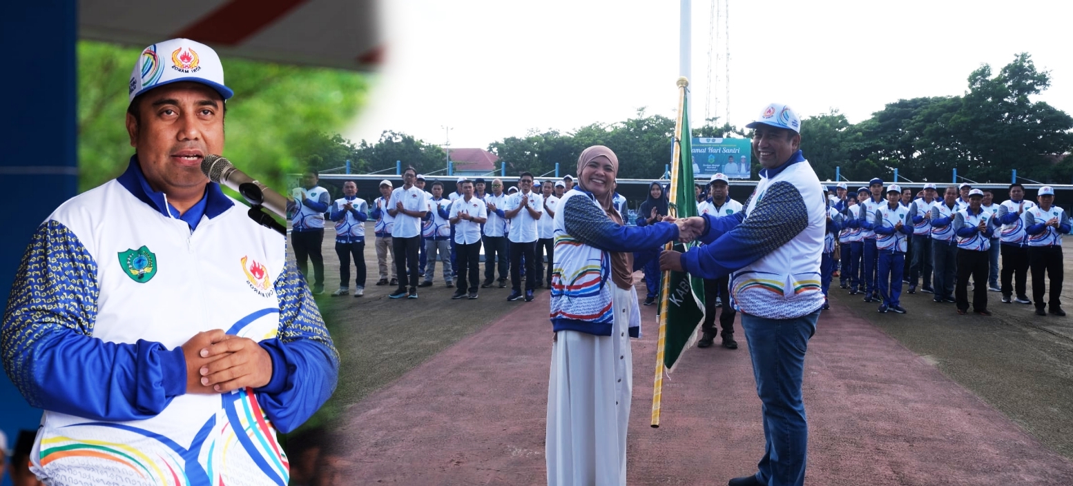 Ketua Kontingen PORPROV 2022 Maros Hj Suhartian Bohari dan Rombongan ...